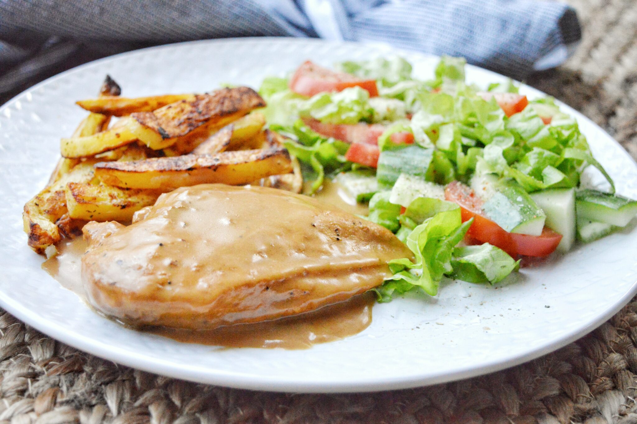 Kycklingfilé i krämig balsamicosås
