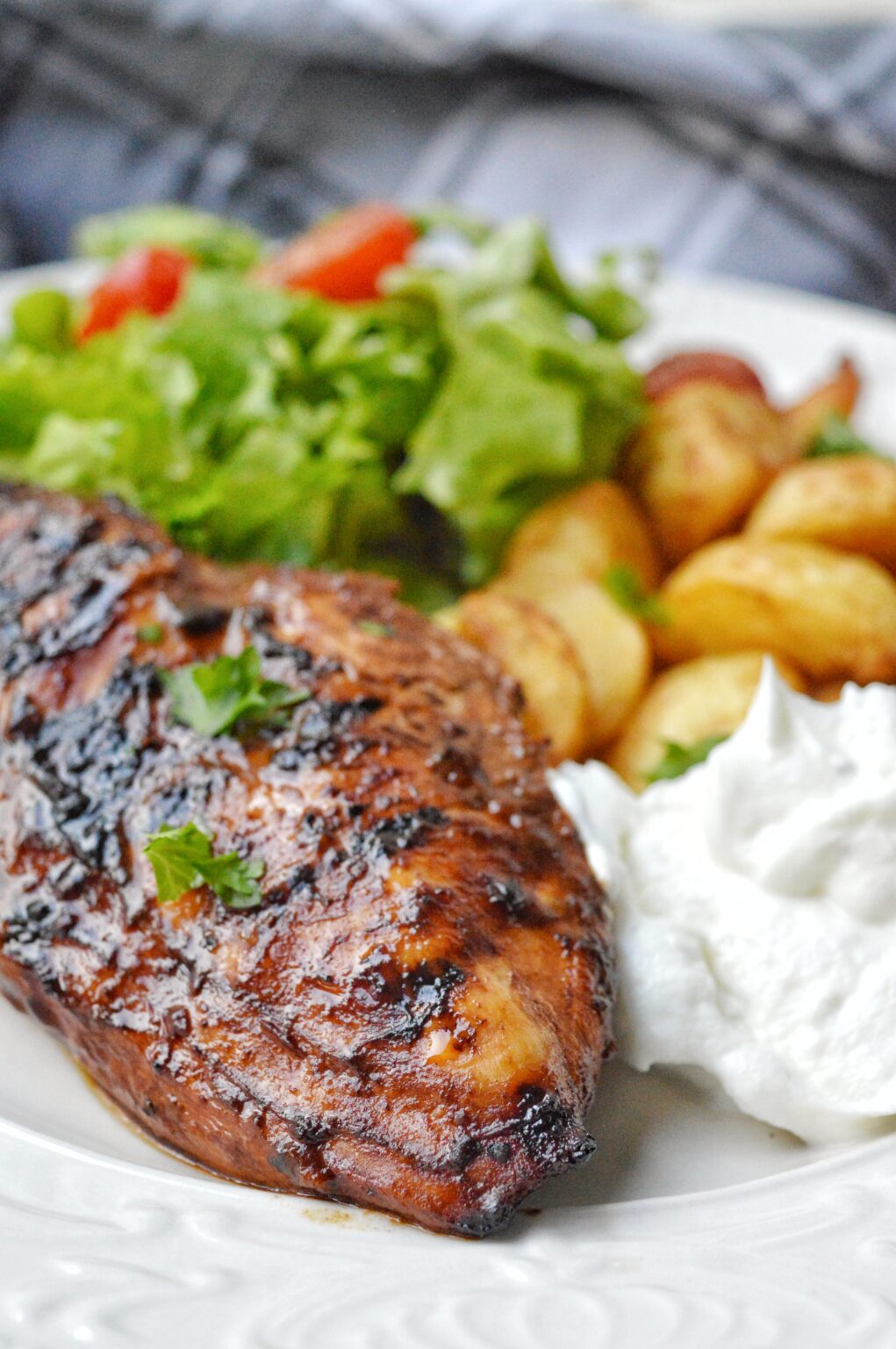 Grillad kycklingfilé med sambal oelek marinad