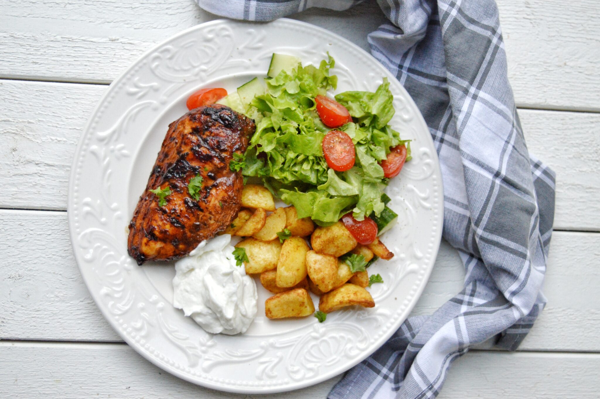 Grillad kycklingfilé med sambal oelek marinad