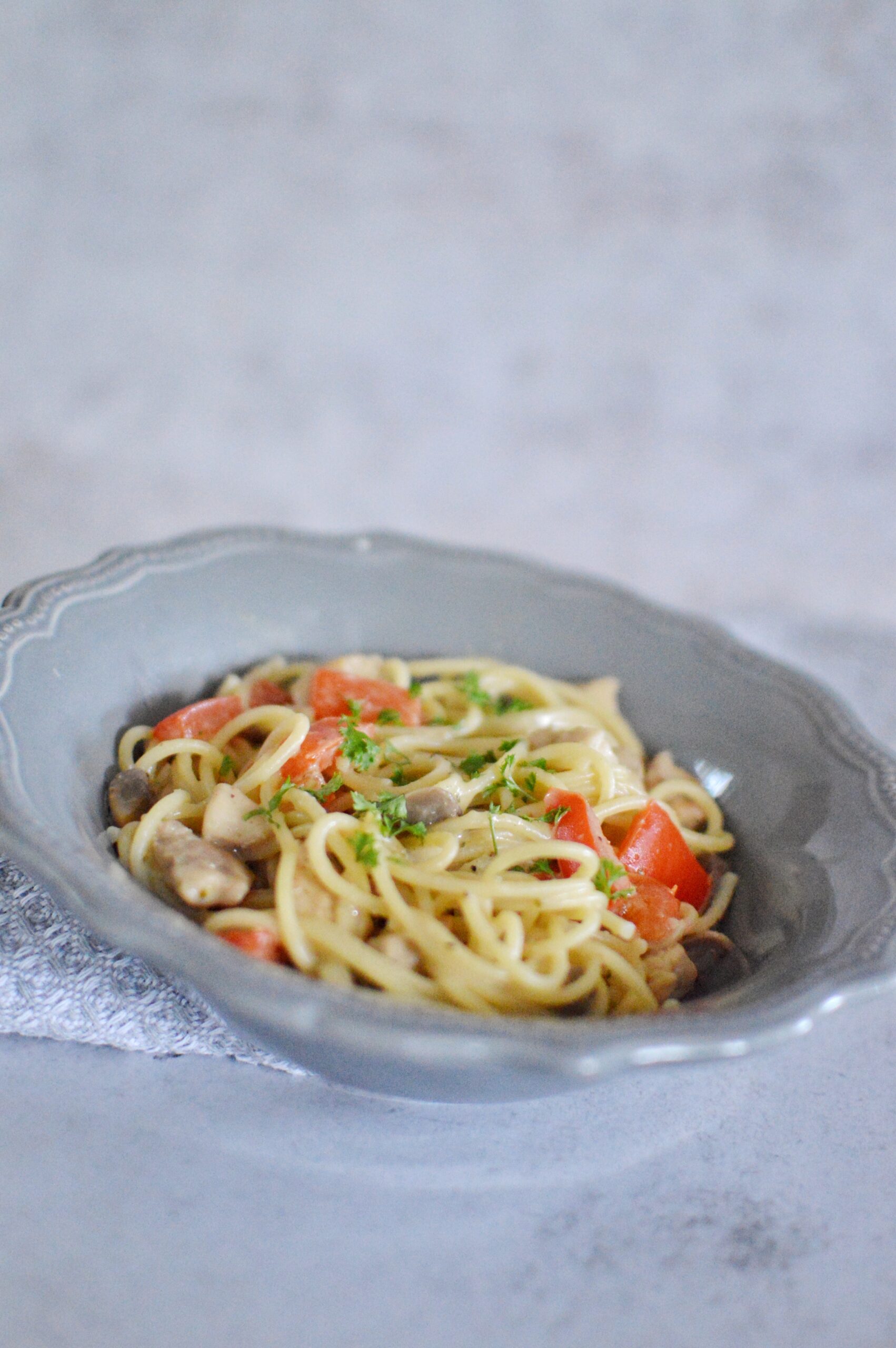 Kycklingpasta med pesto