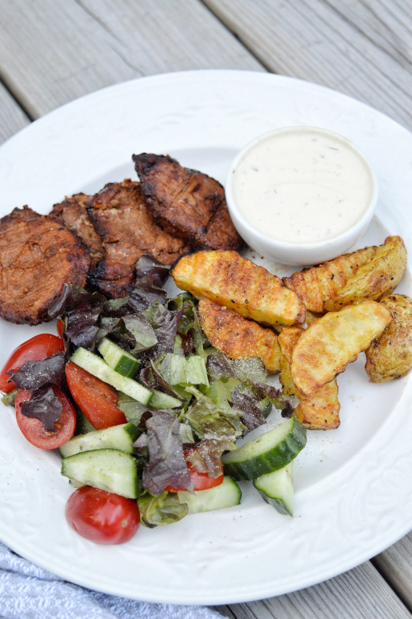 Grillat kött med smak av paprika & vitlök